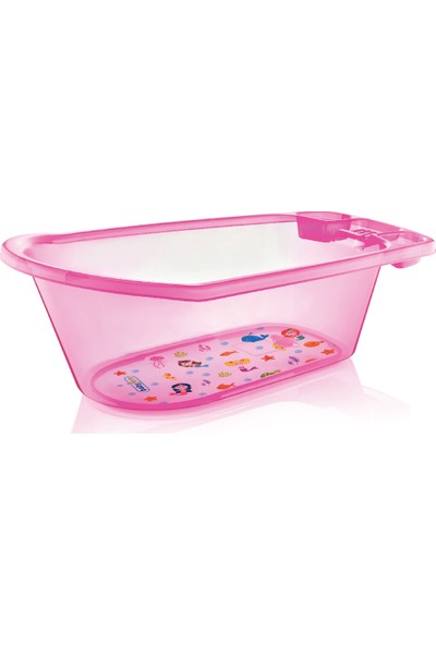 Babyjem Bebek Banyo Küveti Pembe Şef Desenli