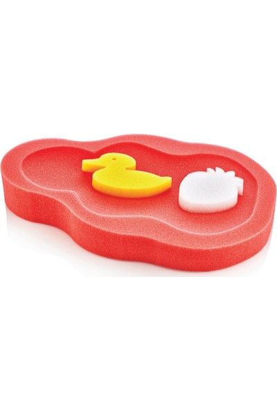 Babyjem Küvet Süngeribanyo Süngeri Hd.Kırmızı
