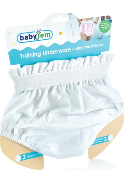 Babyjem Alıştırma Külodu 3 Yaş Beyaz