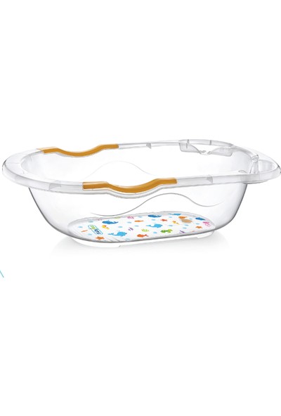 Babyjem Giderli Desenli Şefffaf Banyo Küveti Beyz Babyjem Giderli Desenli Şefffaf Banyo Küveti Beyz