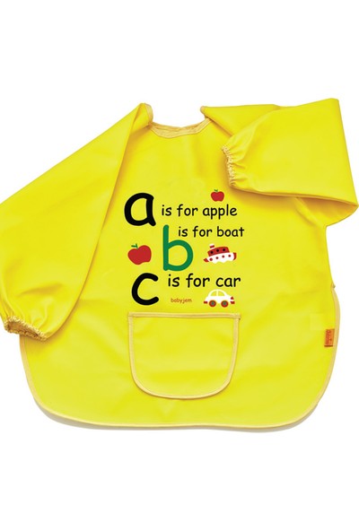 Babyjem Faaliyet Önlüğü Kollu Sarı Babyjem Faaliyet Önlüğü Kollu Sarı