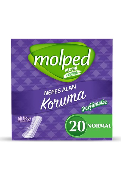 Molped Yoğun Koruma Günlük Ped 20'Li Molped Yoğun Koruma Günlük Ped 20'Li