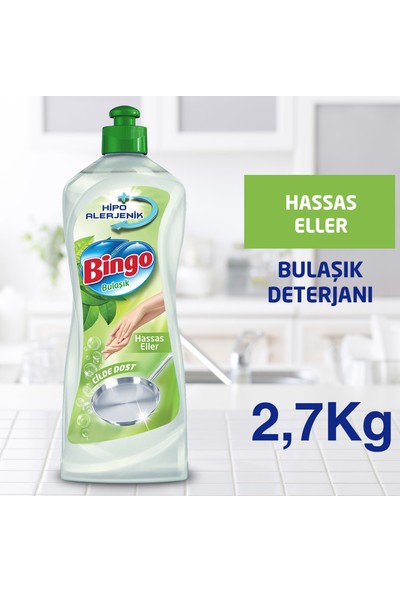Bingo Elde Bulaşık Hassas Eller 675 gr Ekonomi Paketi 4'lü Bingo Elde Bulaşık Hassas Eller 675 gr Ekonomi Paketi 4'lü