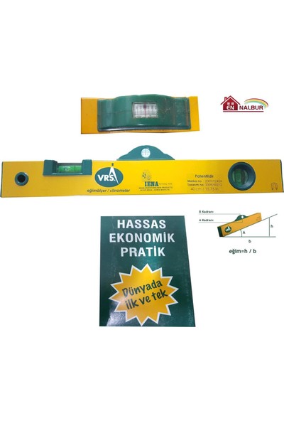 VRS 60 cm Eğim Ölçer ve Açı Ölçer Su Terazisi VRS 60 cm Eğim Ölçer ve Açı Ölçer Su Terazisi