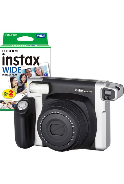 Fujifilm Instax Wide 300 Siyah Fotoğraf Makinesi Ve 20'Li Film