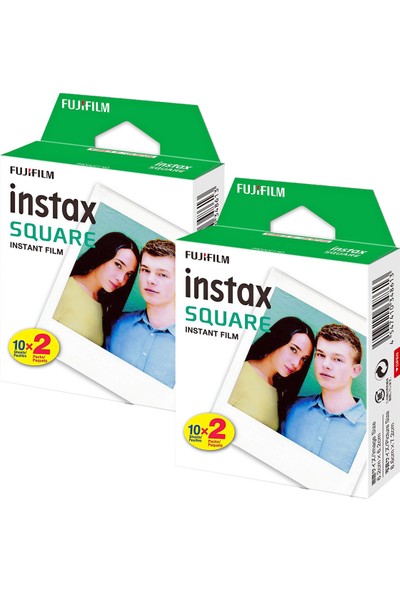 Fujifilm Instax Kare-Square 20'Li Film 2'Li Set 40 Poz Fujifilm Instax Kare-Square 20'Li Film 2'Li Set 40 Poz