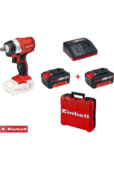 Einhell Te-Cw 18 Bl Kit Darbeli Somun Sıkma Vidalama (2X3,0 Ah) Einhell Te-Cw 18 Bl Kit Darbeli Somun Sıkma Vidalama (2X3,0 Ah)
