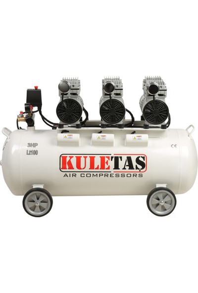 Kuletaş Süper Sessiz Yağsız Kompresör 100 Litre 3 Hp Kuletaş Süper Sessiz Yağsız Kompresör 100 Litre 3 Hp
