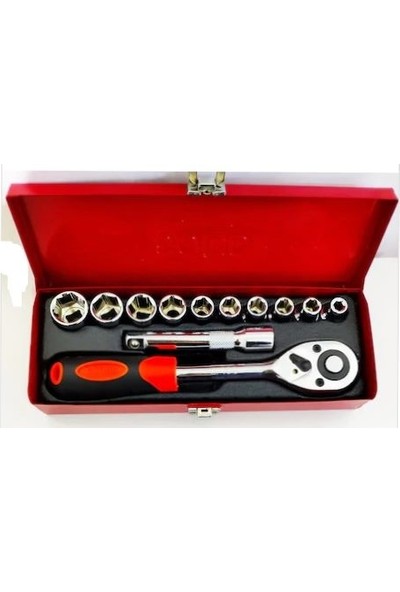 Solid Makroyapı Solid 12 Parça Lokma Takımı 1/2 Set Lokma 6 Köşe Lokma Seti