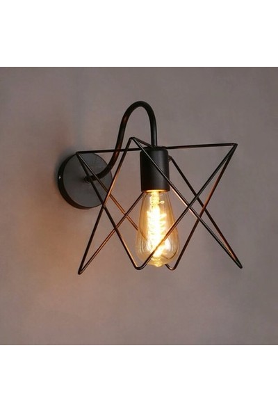 Talu Çarpık Modern Aplik Siyah - Yeni Ürün Talu Çarpık Modern Aplik Siyah - Yeni Ürün