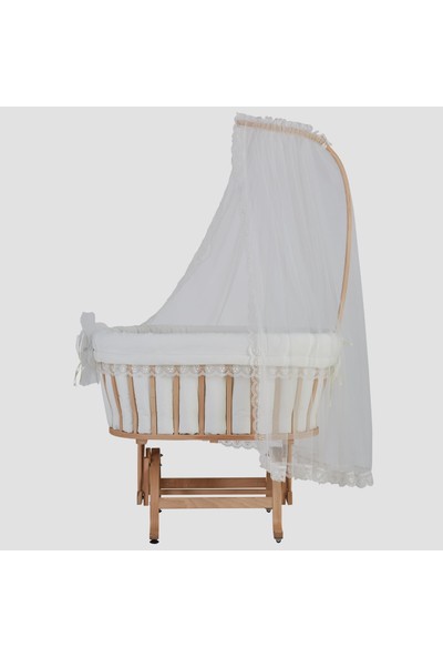 G&G Krem Cibinlik Tülü Fransız Güpürlü ve Metal Cibinlik