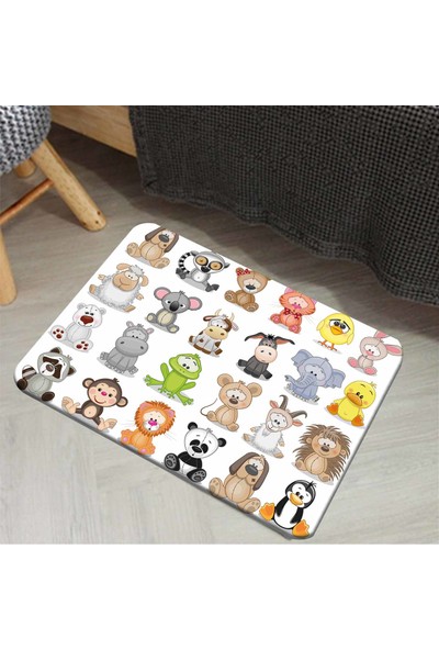 Else Halı Sevimli Hayvanlı Çocuk Bebek Ev İçi Kapı Önü Paspası