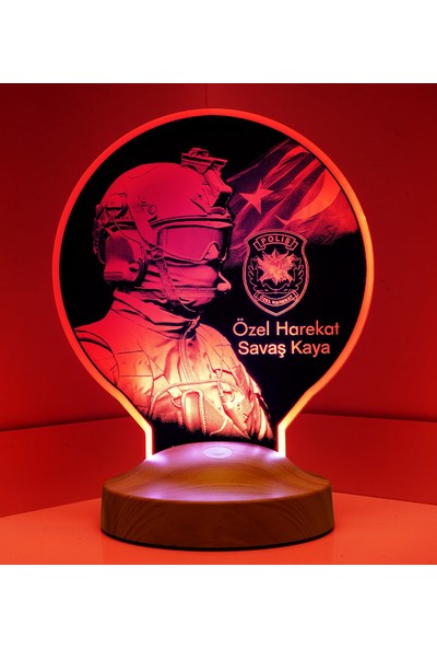 Sevgi Lambası Polis Özel Harekat Pöh Hediyesi Kişiye Özel Led Lamba Sevgi Lambası Polis Özel Harekat Pöh Hediyesi Kişiye Özel Led Lamba