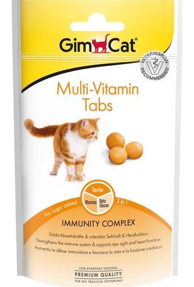 Gimcat Kedi Ödül Tableti Multivitamin 40Gr Gimcat Kedi Ödül Tableti Multivitamin 40Gr