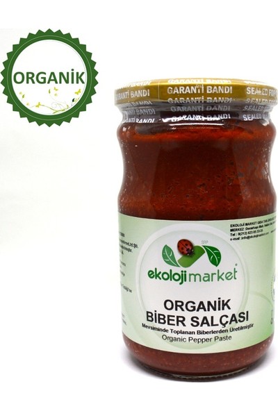 Ekoloji Market Organik Biber Salçası 660 gr