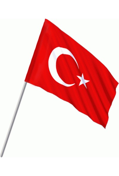 Gönder Bayrak Türk Bayrağı Sopalı Raşel Kumaş- 20 X 30 Cm Gönder Bayrak Türk Bayrağı Sopalı Raşel Kumaş- 20 X 30 Cm