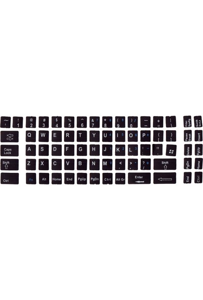 Notebookuzman İngilizce Klavye Sticker Siyah Renk Notebook Ve Pc Uyumlu Notebookuzman İngilizce Klavye Sticker Siyah Renk Notebook Ve Pc Uyumlu