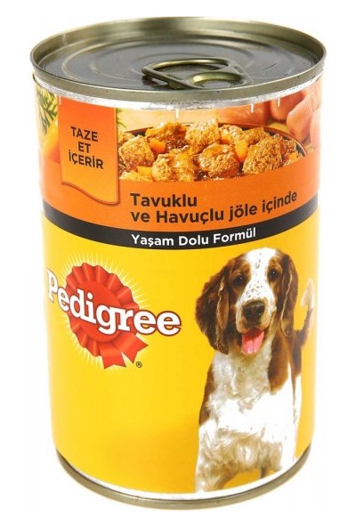 Pedigree Tavuklu ve Havuçlu Konserve Köpek Maması 400 Gr x 24 Adet Pedigree Tavuklu ve Havuçlu Konserve Köpek Maması 400 Gr x 24 Adet