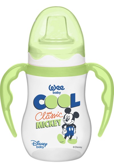 Wee Baby Disney Mickey & Minnie - Akıtmaz Suluk 250 ml - Yeşil