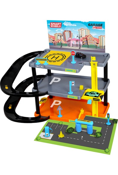 Smart Wheels 3 Katlı Otopark Garaj Seti Smart Wheels 3 Katlı Otopark Garaj Seti