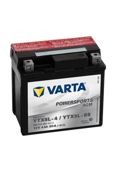 Varta Motosiklet Aküsü Ytx5L-Bs (Yamaha Bws 100 99)