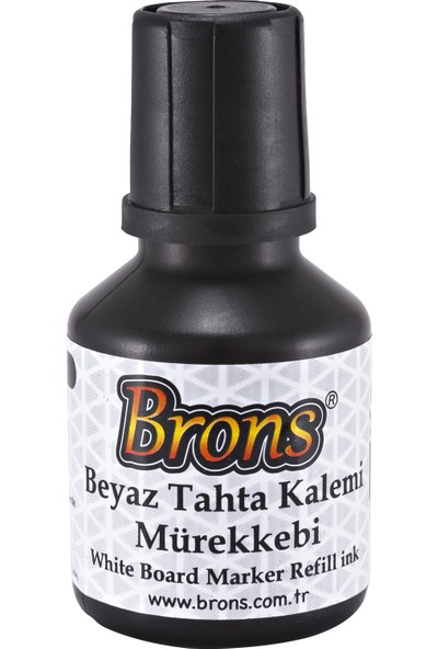 Brons Tahta Kalem Mürekkebi Siyah 30 Cc - Br-350
