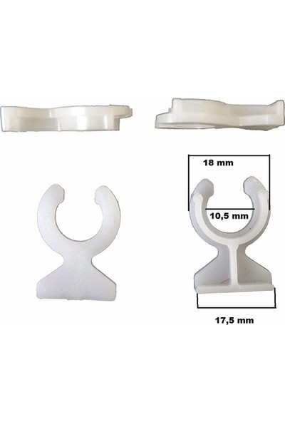 Valea 4 Adet Cam Kaldırma Mekanizması Onarım Sekmen Klipsi Tip 1