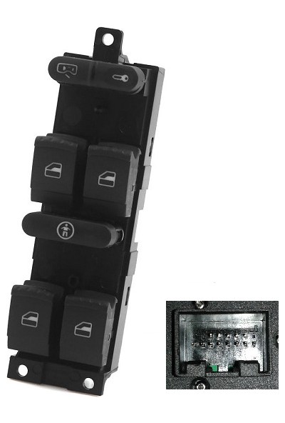 Valea Cam Düğmesi Sharan Alhambra Drıver Sıde 4 Button 00 06 Valea Cam Düğmesi Sharan Alhambra Drıver Sıde 4 Button 00 06