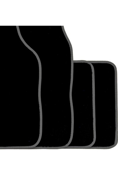 3 Tıkla Citroen C3 2009-2015 Premium Siyah Halı Paspas Seti Gri Kenar 3 Tıkla Citroen C3 2009-2015 Premium Siyah Halı Paspas Seti Gri Kenar