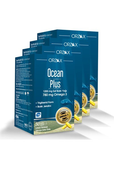 Ocean Plus 1200 mg 50 Kapsül (4 Kutu)