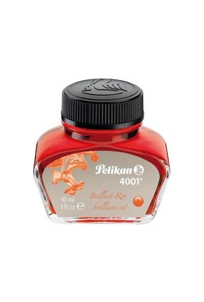 Pelikan 4001 Dolma Kalem Şişe Mürekkep Kırmızı 30ml Pelikan 4001 Dolma Kalem Şişe Mürekkep Kırmızı 30ml