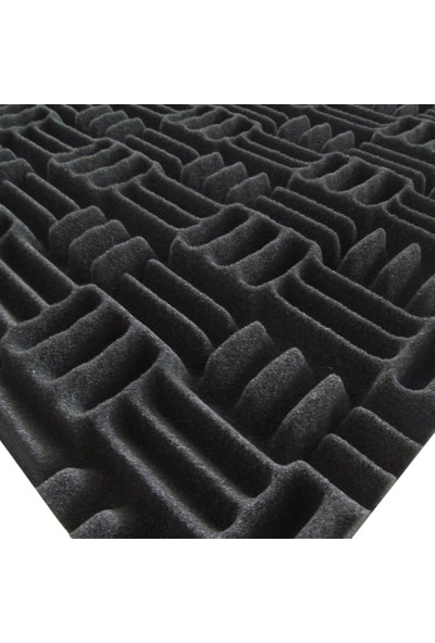 Evim Grup 40mm Yanmaz Akustik Labirent Sünger 70 Dns 100cm x 100cm (1m²) Evim Grup 40mm Yanmaz Akustik Labirent Sünger 70 Dns 100cm x 100cm (1m²)