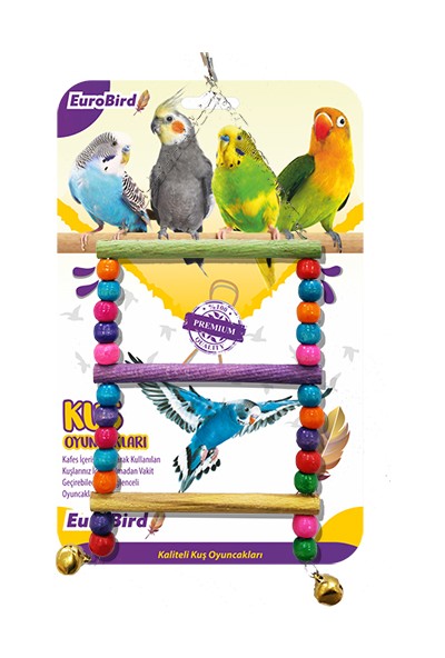 Eurobird Kuş Oyuncağı Renkli Boncuklu Merdiven (ky08)