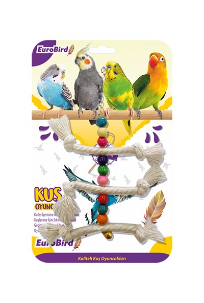 Eurobird Kuş Oyuncağı Üçlü İp Merdiven (ky50)