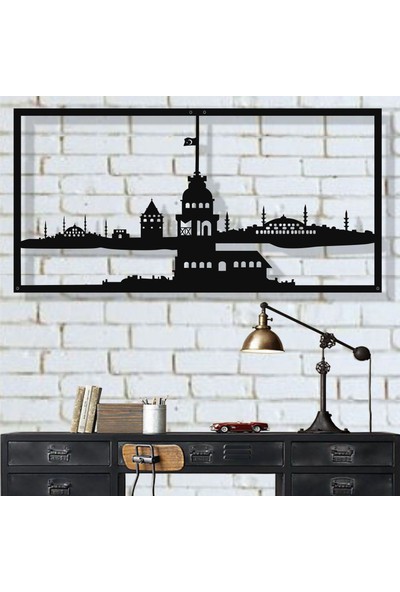 Dekadron Kız Kulesi Manzara Metal Tablo Dekadron Kız Kulesi Manzara Metal Tablo