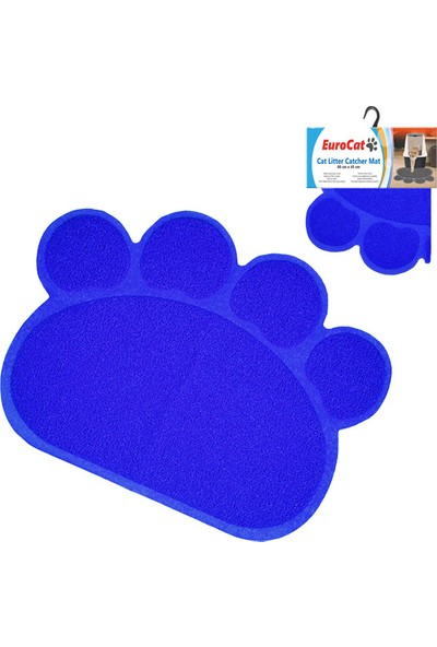 CatMat Pati Desenli Kedi Paspası Lacivert