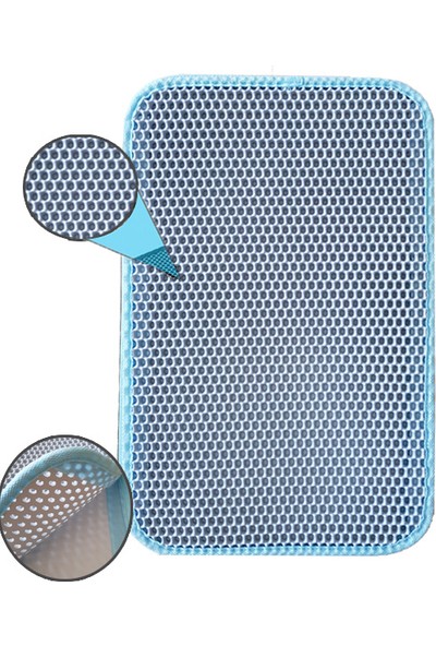 Pets Elekli Kum Toplama Paspası Mavi 58x76cm Pets Elekli Kum Toplama Paspası Mavi 58x76cm