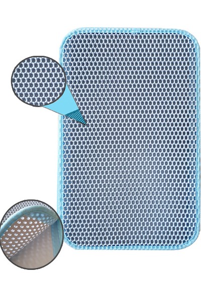 Pets Elekli Kum Toplama Paspası Mavi 38x59cm