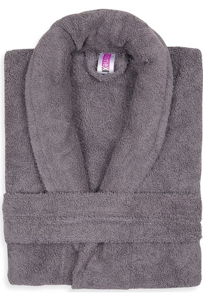 Homex Şal Yaka Füme Erkek Bornoz -XL