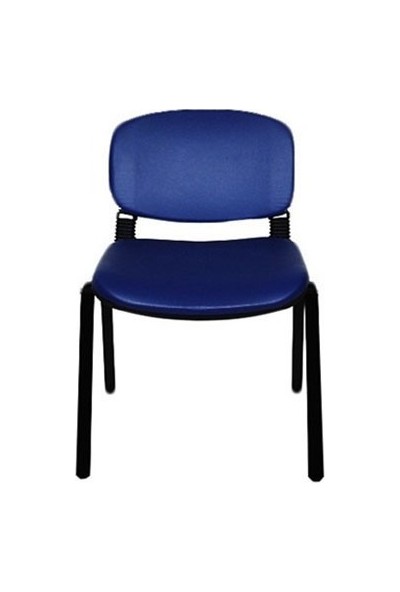 Ofisin Hazır Form Sandalye 2 Adet Set P.Mavi - Deri Ofisin Hazır Form Sandalye 2 Adet Set P.Mavi - Deri