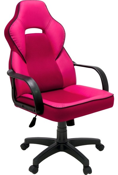 Ofisin Hazır İnka Yönetici Koltuğu Plastik Kol Ve Ayakli Pembe