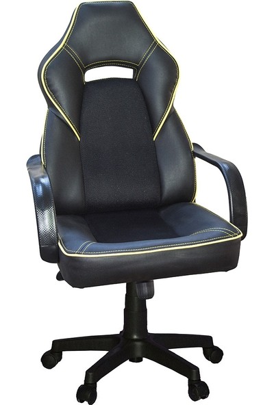 Ofisin Hazır İnka Yönetici Koltuğu Plastik Kol Ve Ayakli Sarı