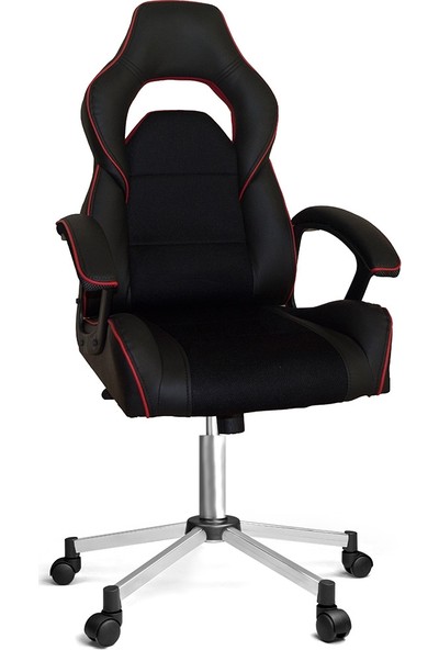 Ofisin Hazır Range Yönetici & Oyuncu Koltuğu Siyah-Kırmızı