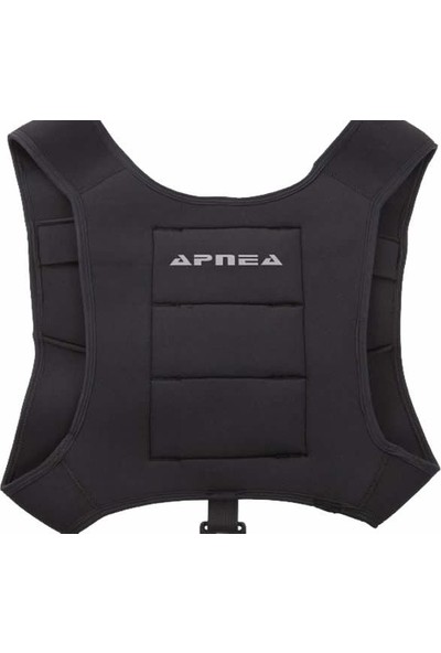 Apnea Siyah Sırt Ağırlık Yeleği Kurşunlu