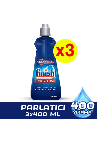 Finish Bulaşık Makinesi Parlatıcı 3x400 ml