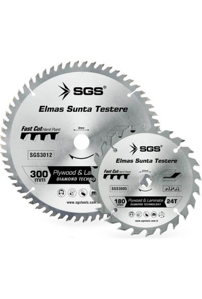 SGS Elmas Sunta Testere 180mm x 24T x 30.00mm SGS Elmas Sunta Testere 180mm x 24T x 30.00mm