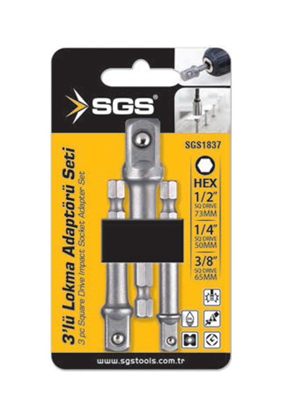 SGS Lokma Adaptör Seti 3lü SGS Lokma Adaptör Seti 3lü