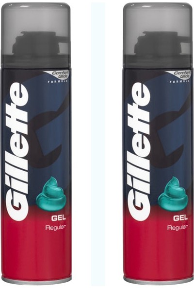 Gillette Tıraş Jeli Normal Ciltler İçin 200 ml x 2 Adet Gillette Tıraş Jeli Normal Ciltler İçin 200 ml x 2 Adet