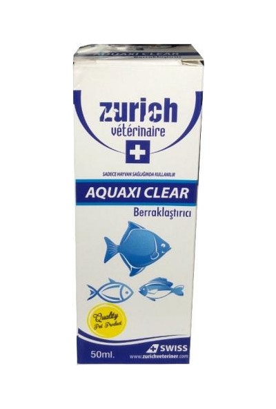 Zürich Aquaxi-Clear Akvaryum Berraklaştırıcı Çözelti 50 ml Zürich Aquaxi-Clear Akvaryum Berraklaştırıcı Çözelti 50 ml