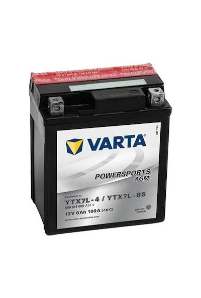 Varta Motosiklet Aküsü Ytx7L-Bs (Yamaha R 25 Mt 25) Varta Motosiklet Aküsü Ytx7L-Bs (Yamaha R 25 Mt 25)